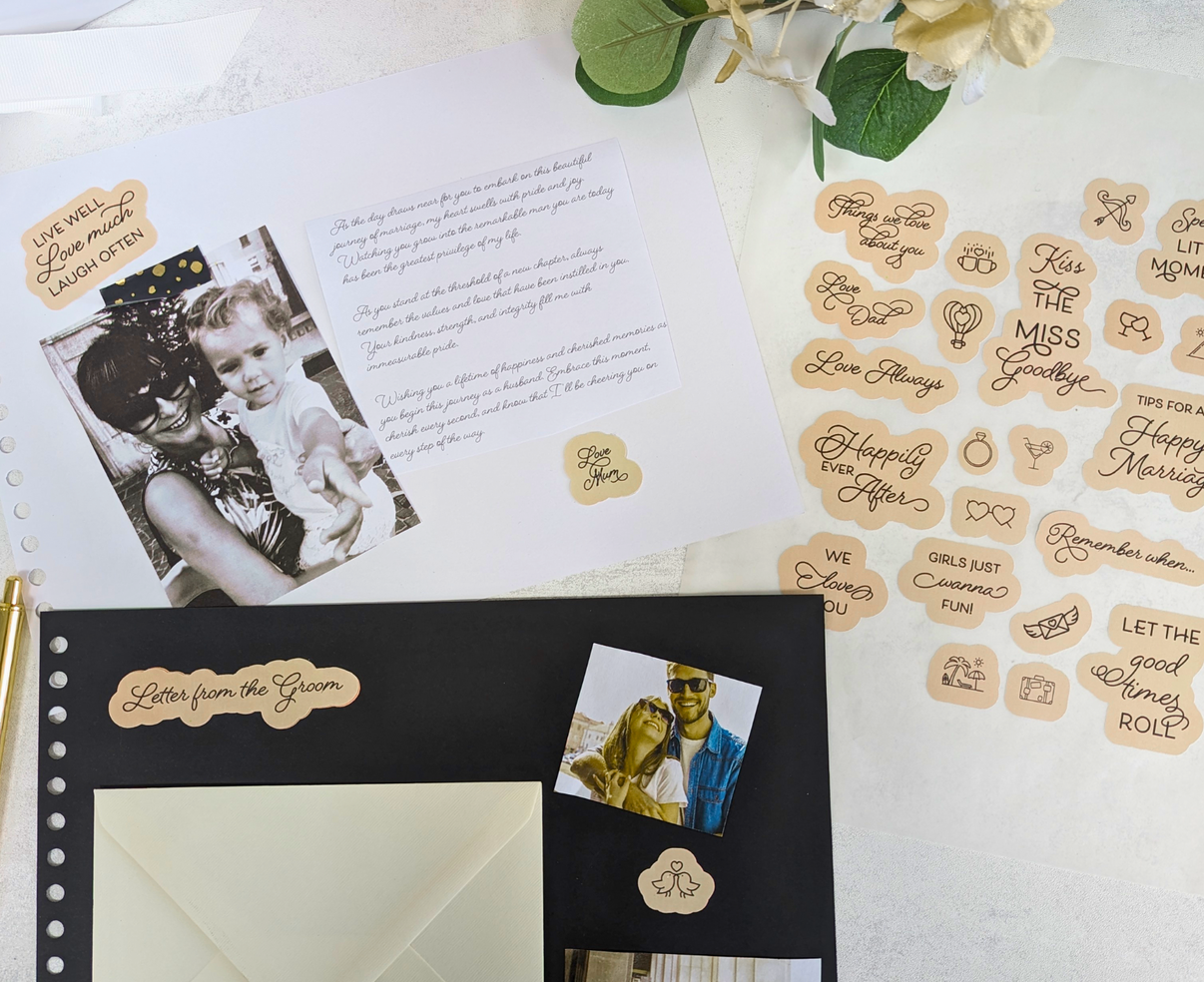 Letters to the Bride A4 Scrapbook Album - Personalised – Craftwalla