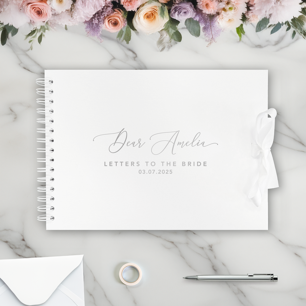 Dear Personalised Letters to the Bride A4 Scrapbook Album - Personalis ...